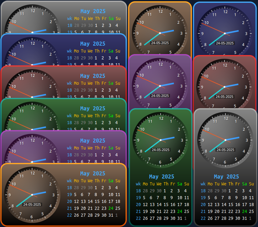 Analog Clock & Calendar